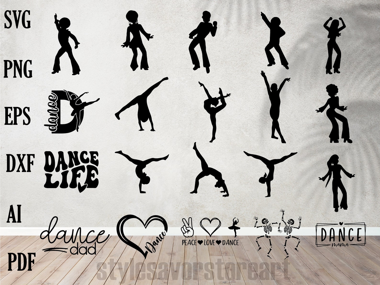 Dance SVG Cut File for Cricut, Dancers Svg, Dancer Silhouettes Svg ...