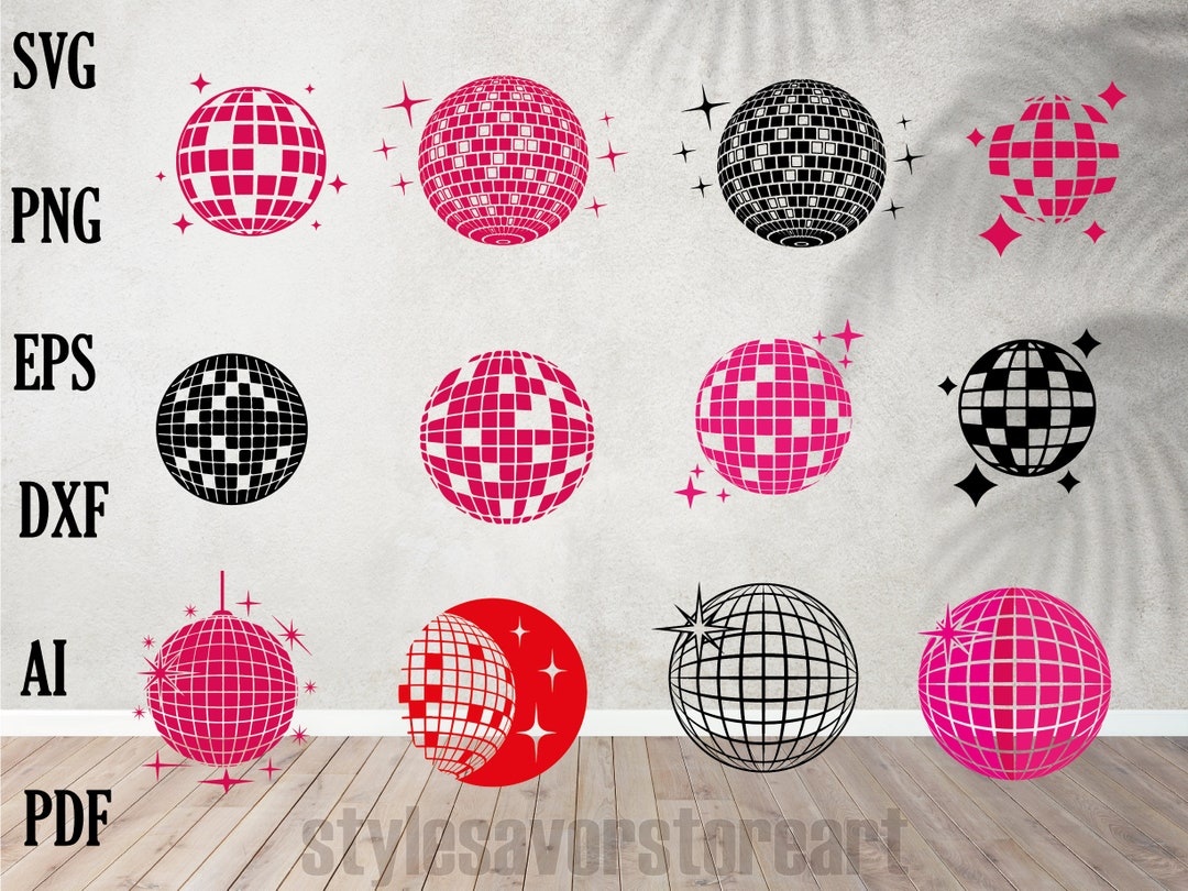 Disco Ball Svg, Disco Ball Png, Discoball Svg, Retro Svg, Groovy Svg ...