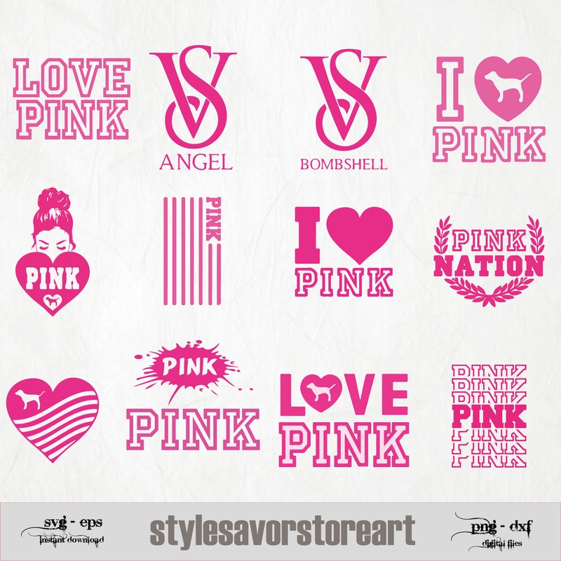 Pink Svg - Etsy