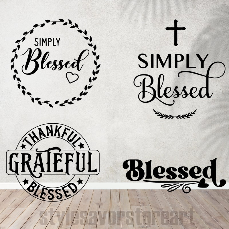 Blessed Svg - Etsy