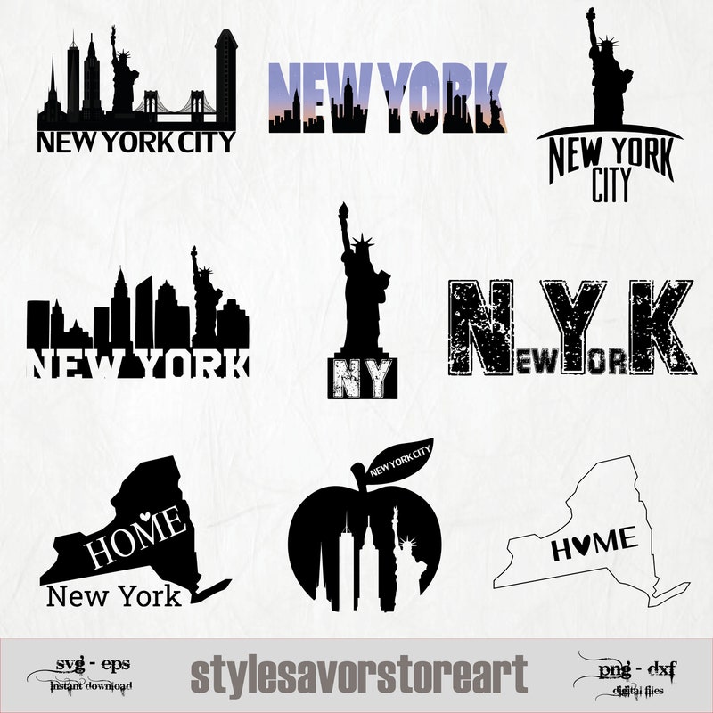 New York Skyline - Etsy