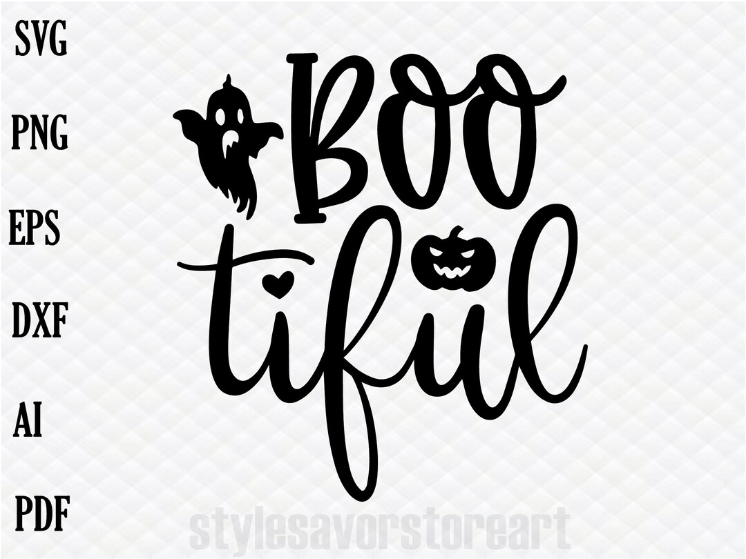 Bootiful SVG Girls Halloween SVG Boo Svg Halloween Svg - Etsy
