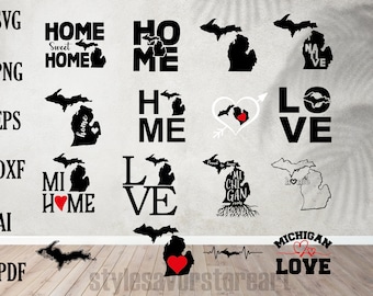 Michigan SVG / Cut File / Cricut / Clip Art / Commercial Use ...