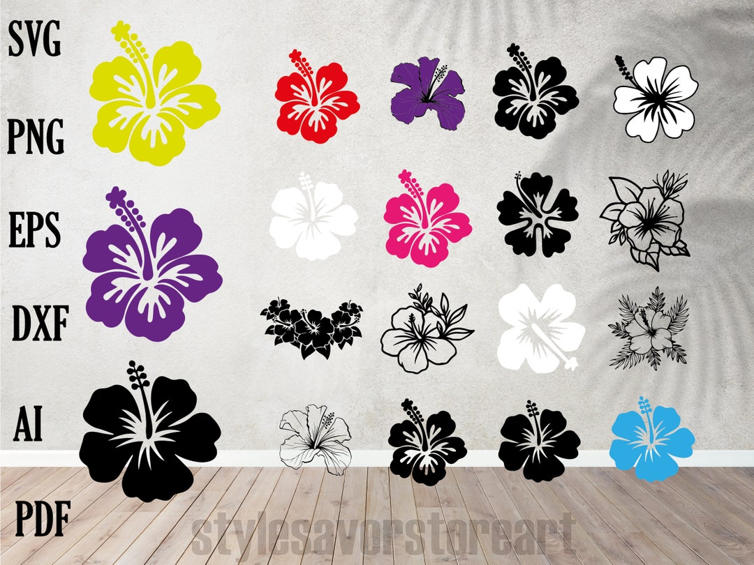 Hawaiian Flower Svg | Hibiscus Flower Svg | Hawaii Flower Svg | Hawaii ...