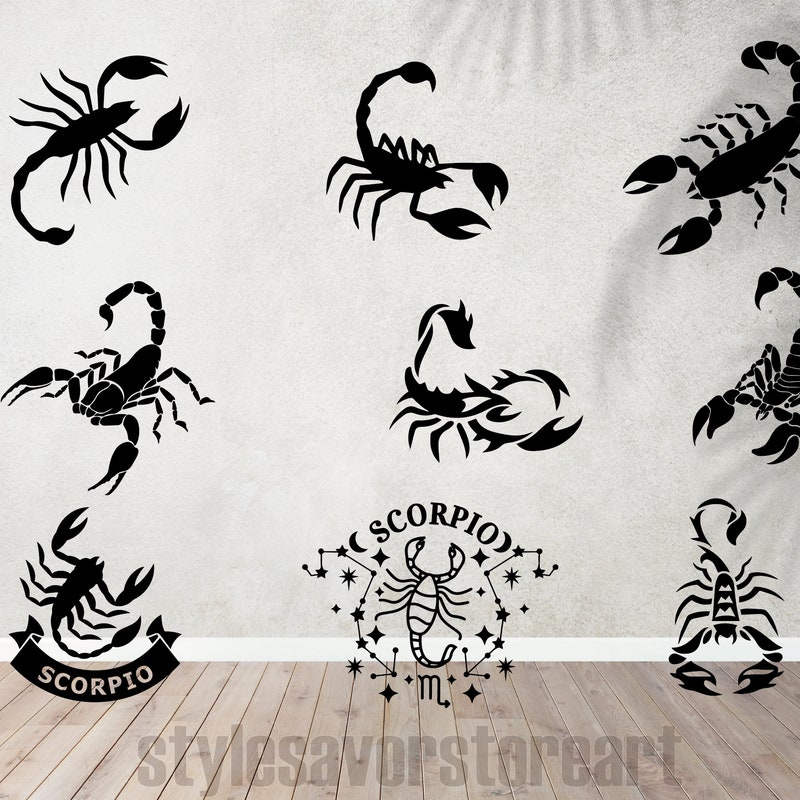 Scorpio Svg - Etsy