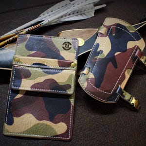 Traditional Woodland Camouflage Archery Arm Guard With Adjustable ...