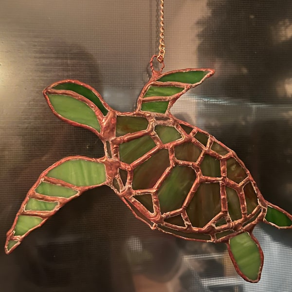 Turtle Stained Glass - Etsy