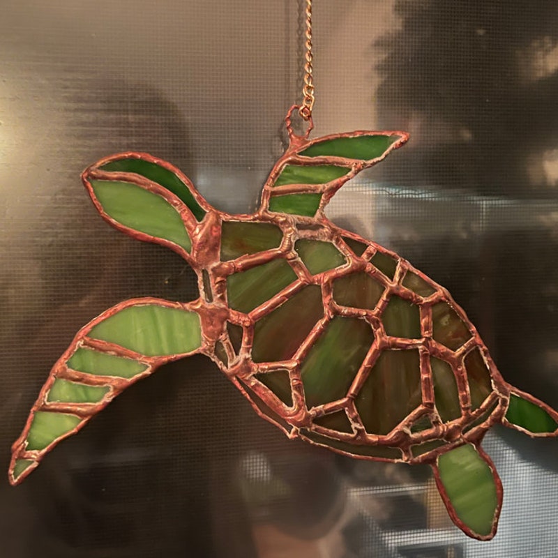 Stain Glass Sea Turtles - Etsy