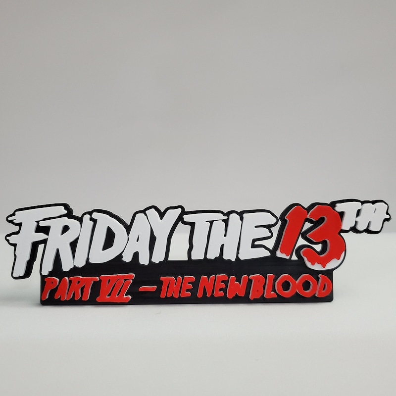 Friday the 13th 3d Printed Logo - Etsy