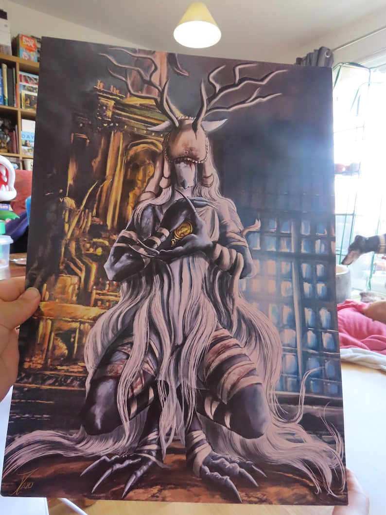 Beastly Prayer - Vicar Amelia Art Print, Bloodborne Fan Art - Etsy