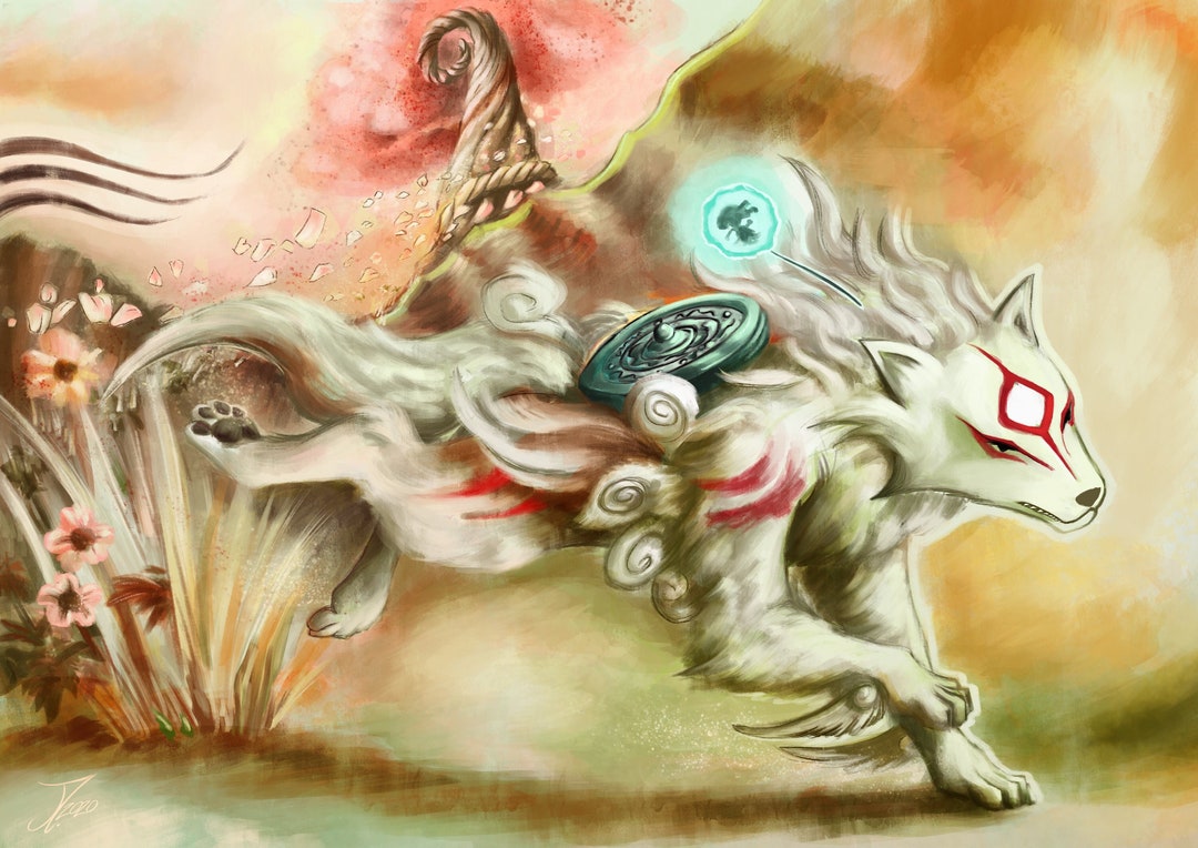 Life Path - Amaterasu Art Print - Okami Fan Art - Etsy