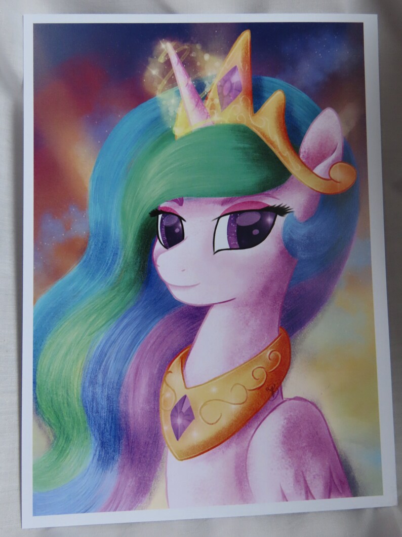 Enchanting MLP A5 Prints - Princess Celestia, Princess Luna & Saffron ...