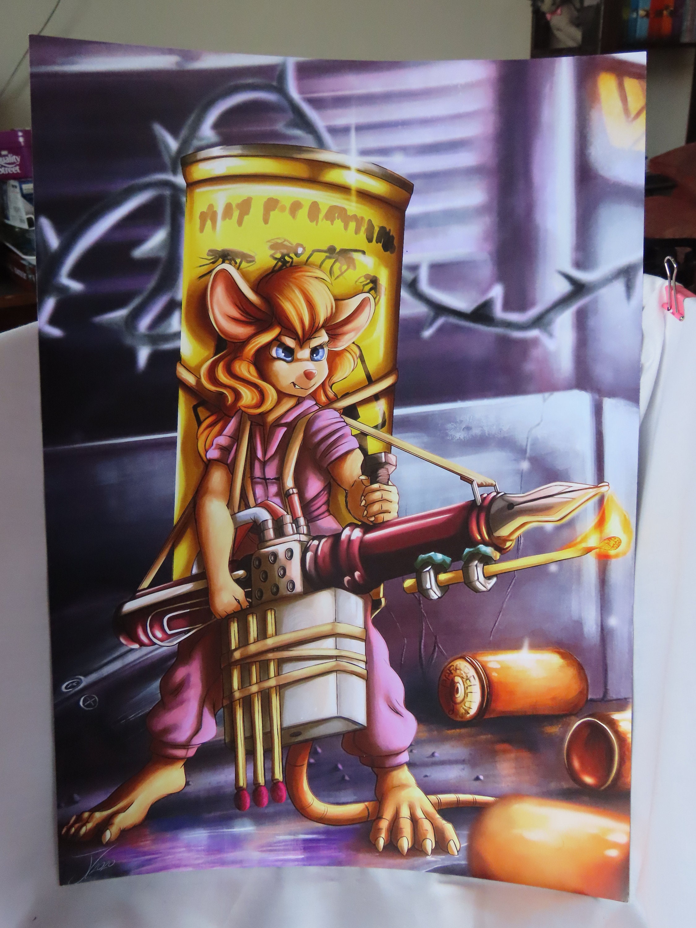 Bug Hunter - Gadget Art Print, Chip 'n Dale Rescue Rangers Fan Art - Etsy