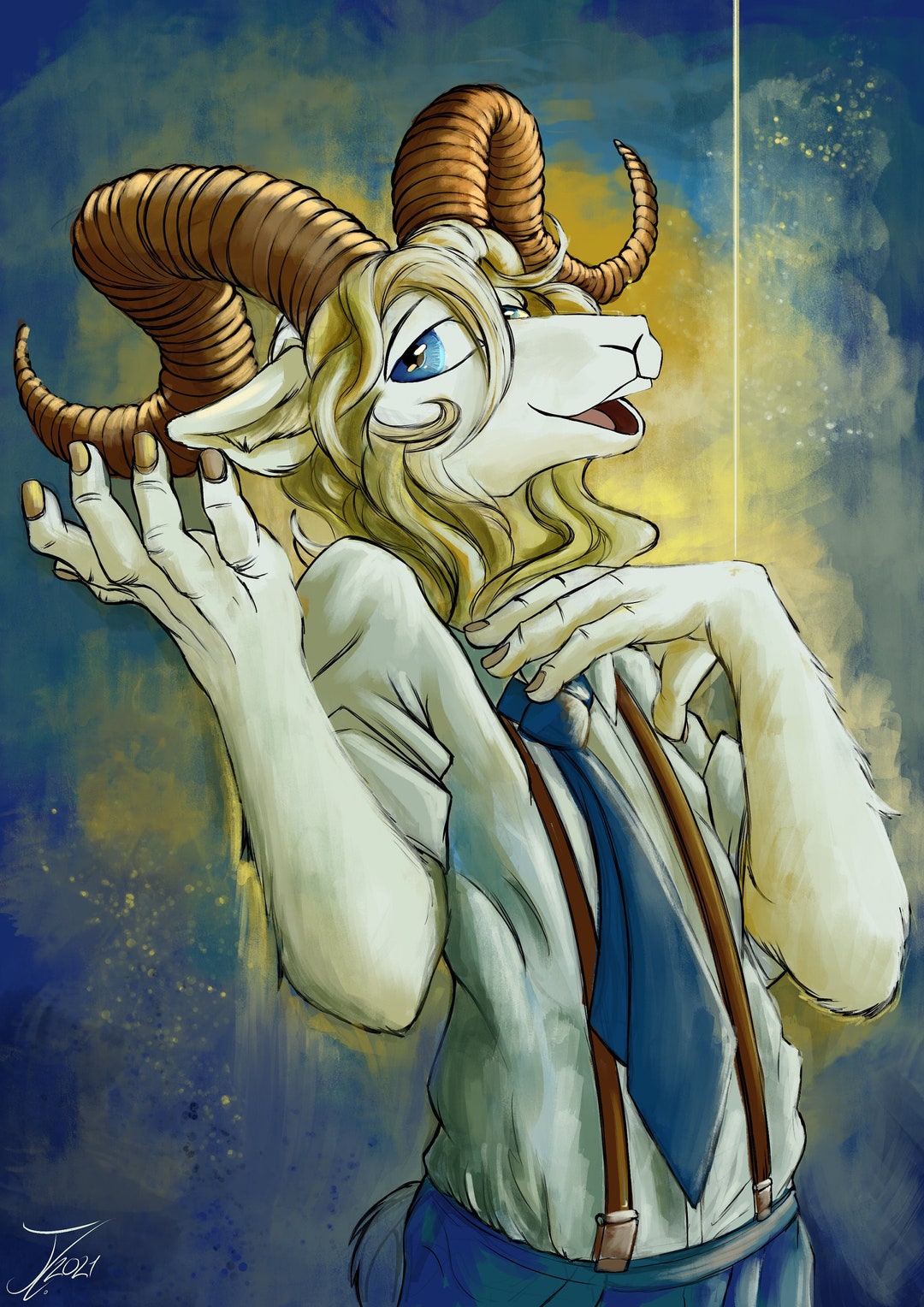 Handsomely Reliable - Pina Art Print, Beastars Fan Art - Etsy