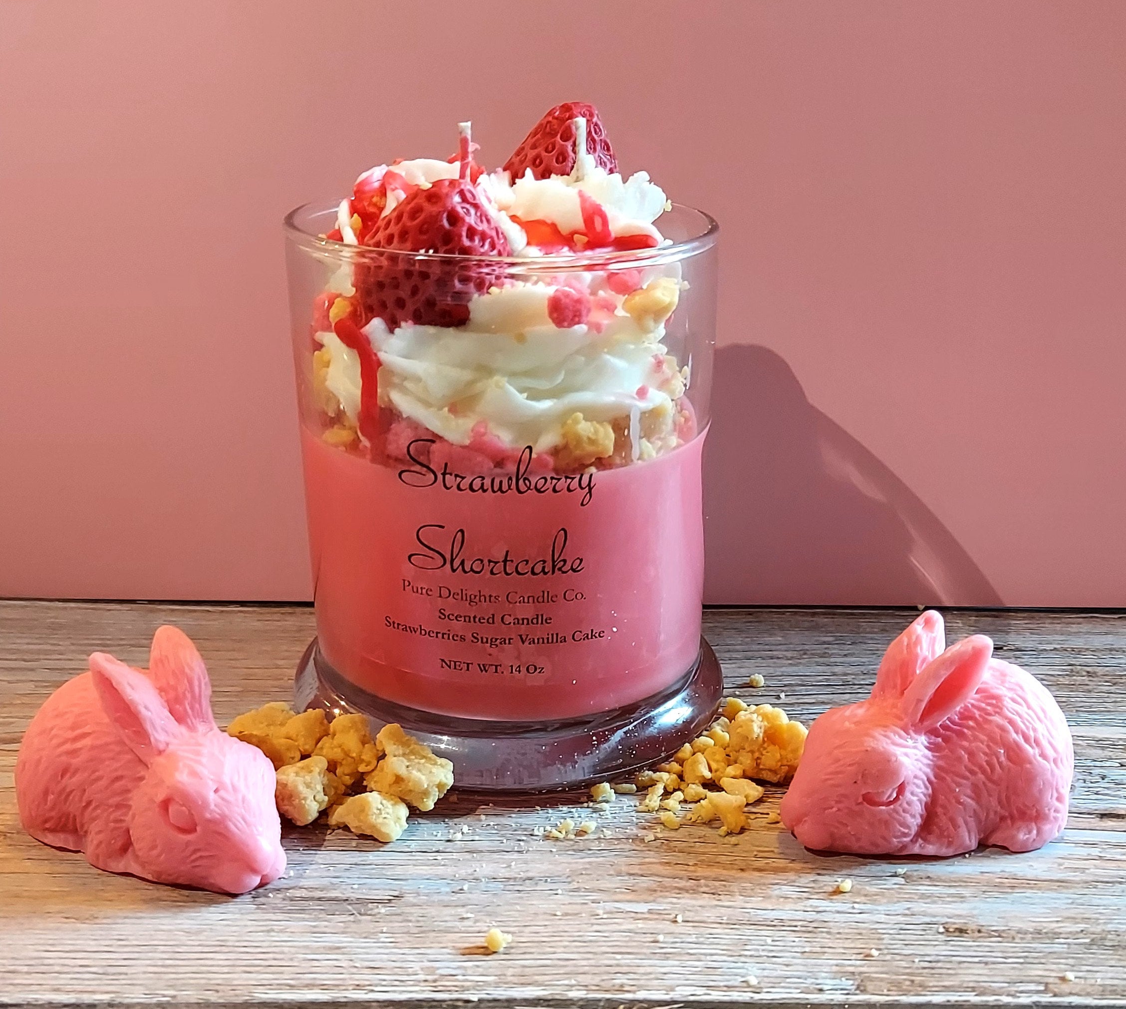 Strawberry Shortcake Candle - Etsy