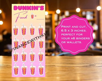 Coffee Savings Challenge, Printable Budget Binder Insert, Fits A6 Cash ...