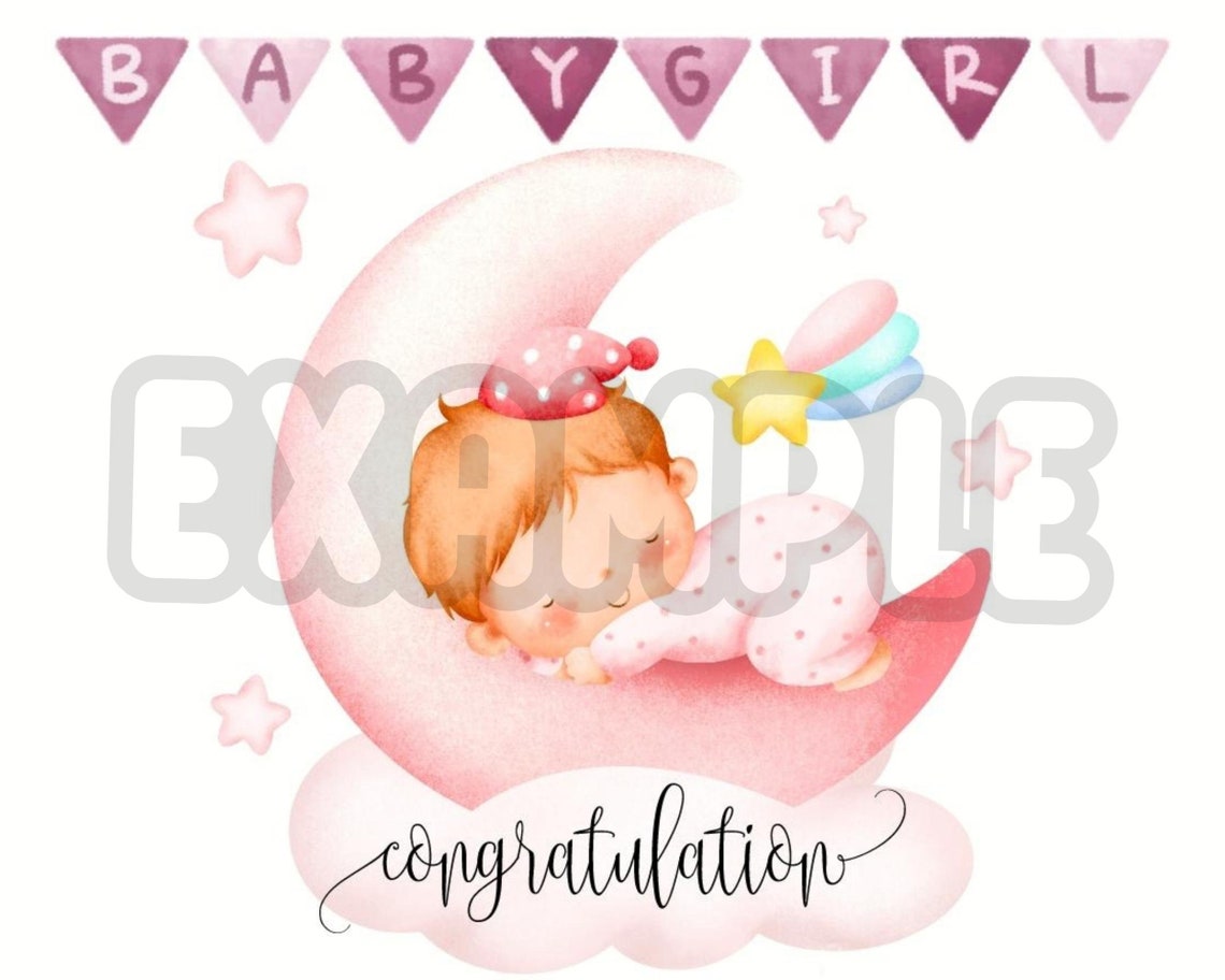 Welcome Baby Printable Card / Instant Download PDF / Card Template ...
