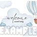 Welcome Sweet Baby Printable Card / Instant Download PDF /baby Card ...