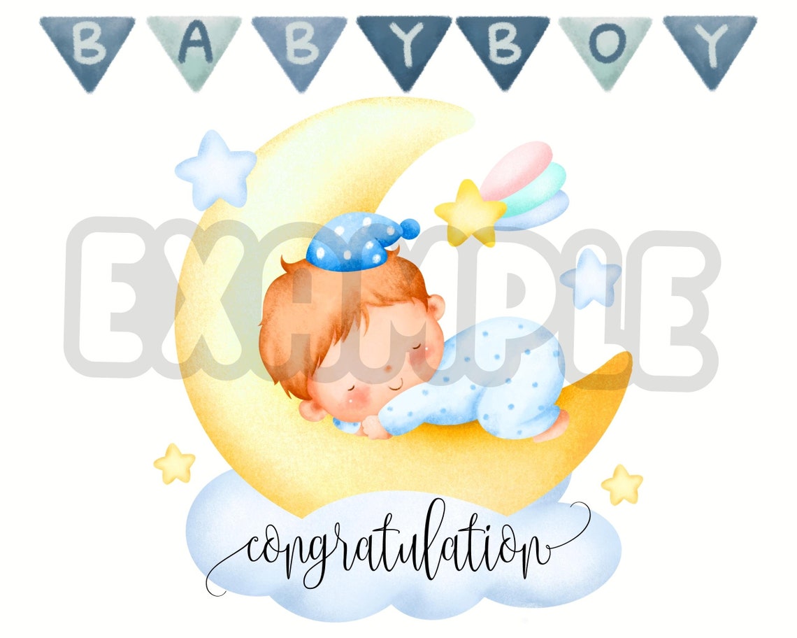 Welcome Baby Printable Card / Instant Download PDF / Card Template ...