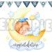 Welcome Baby Printable Card / Instant Download PDF / Card Template ...