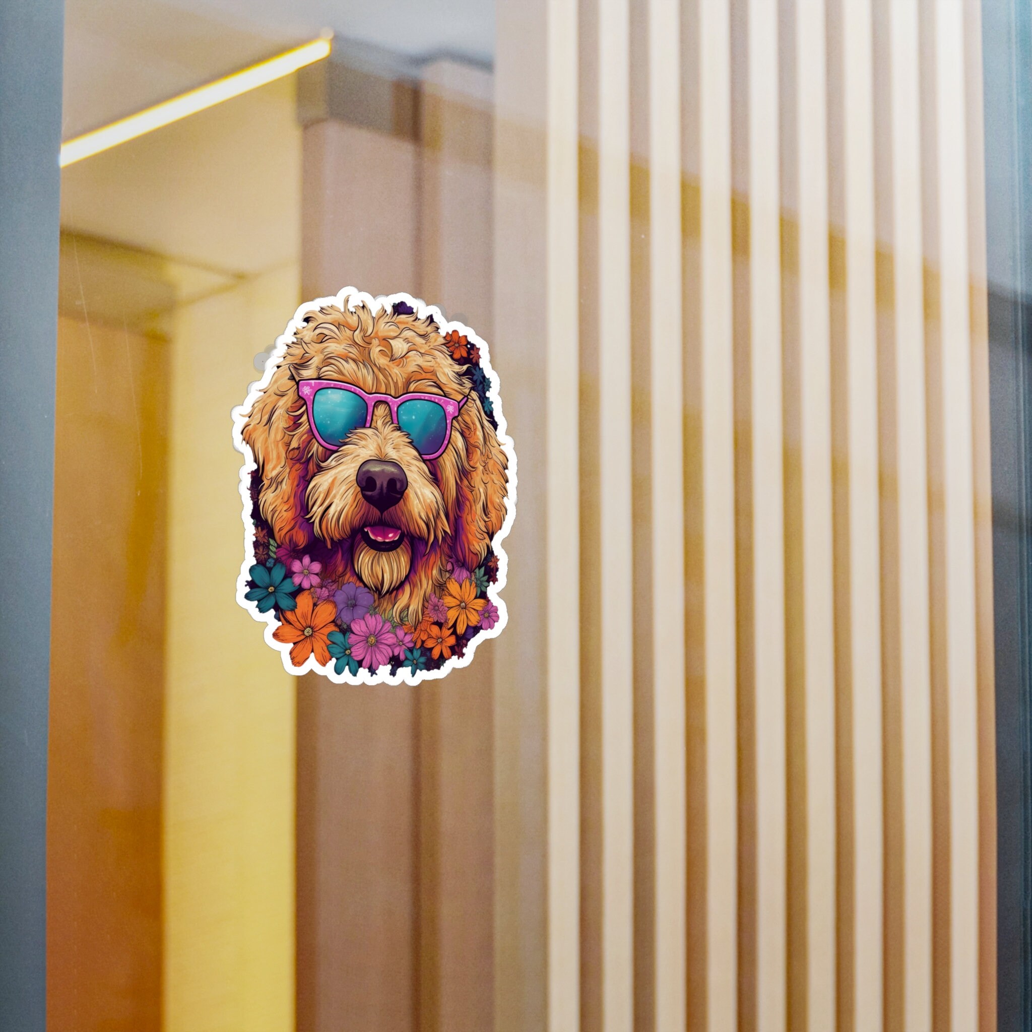 Goldendoodle Kiss-cut Vinyl Decals - Etsy