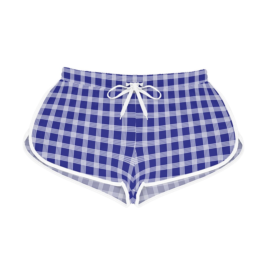 Hawaiian Plaid Palaka Country Style Women's Relaxed Shorts AOP - Etsy