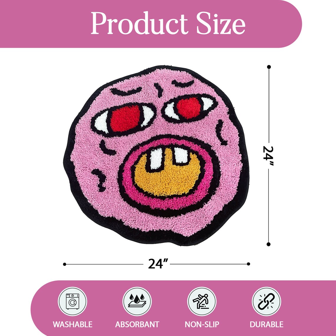 Tufted Cherry Bomb Handmade Rug Tyler the Creator Rug for - Etsy