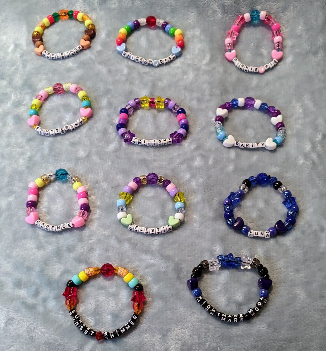 Pony Bead Bracelets - Etsy
