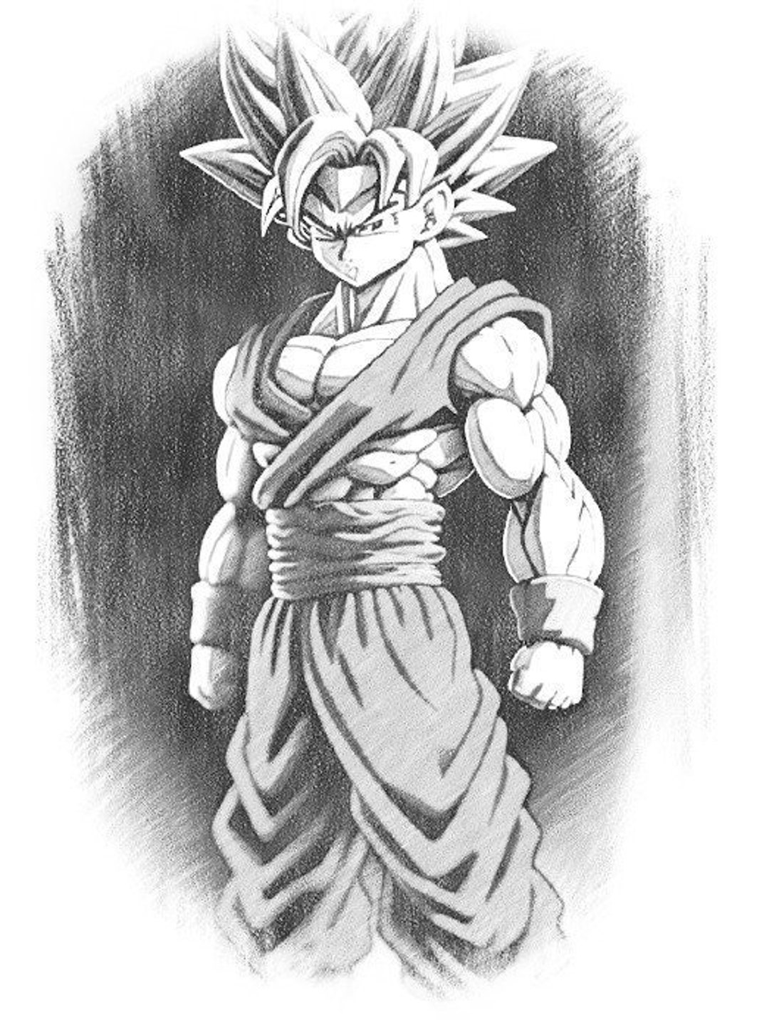 Goku Pencil Sketch - Etsy