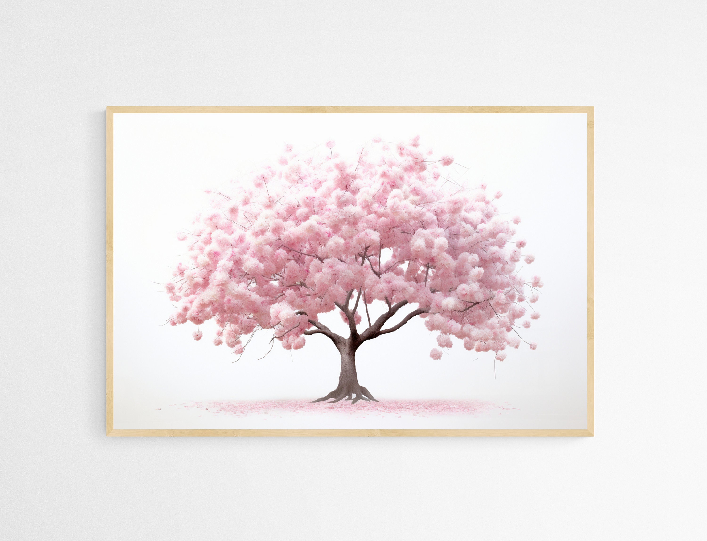 Cherry Blossom Tree Print: Minimalist Nursery Art (digital Download) - Etsy