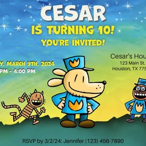 Dogman Invitation (5x7) - Etsy