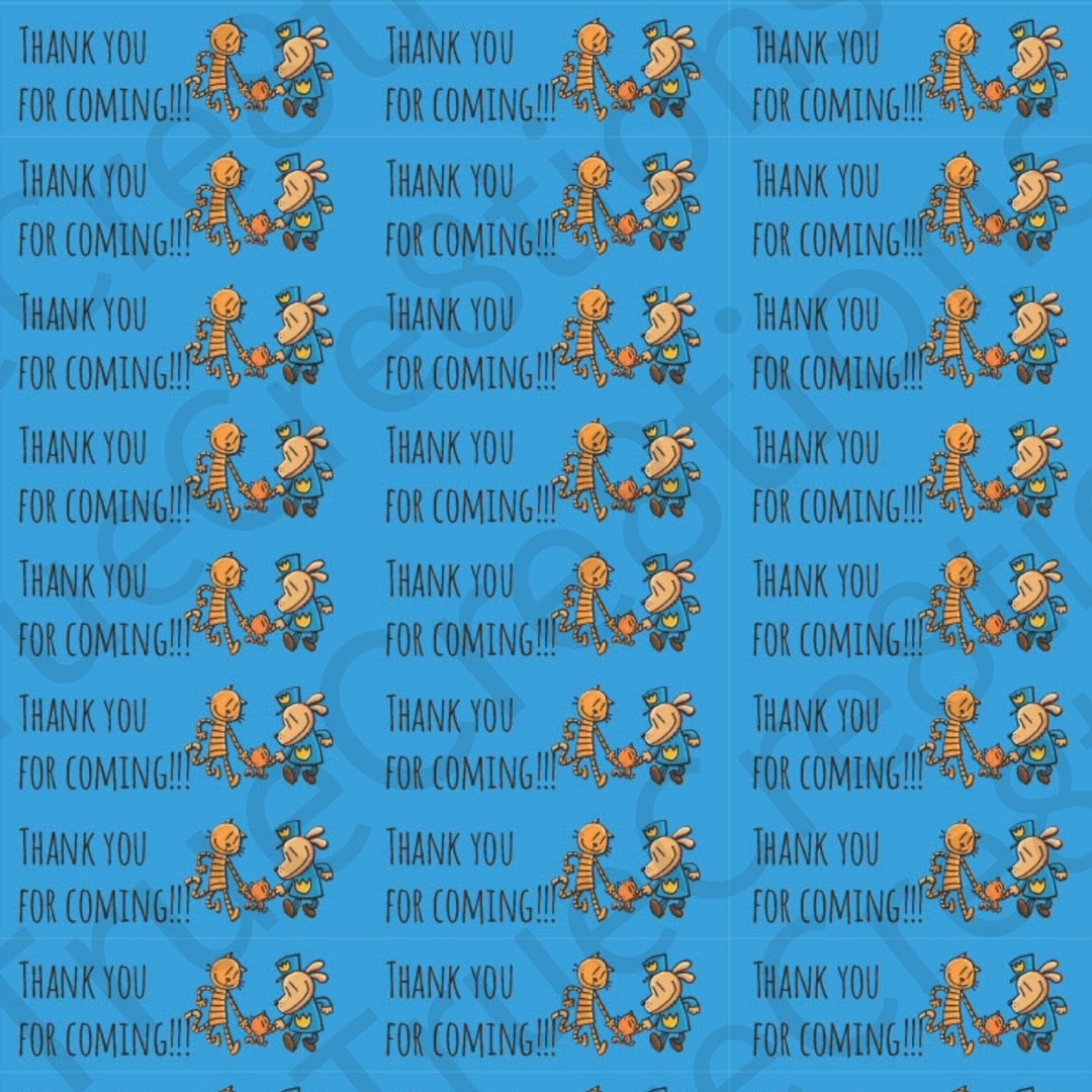 Dogman Thank You Stickers - Etsy