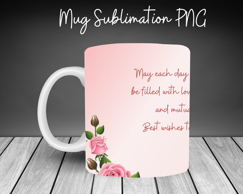 Marriage Mug Sublimation Template, Sublimation Designs 11oz Mug ...