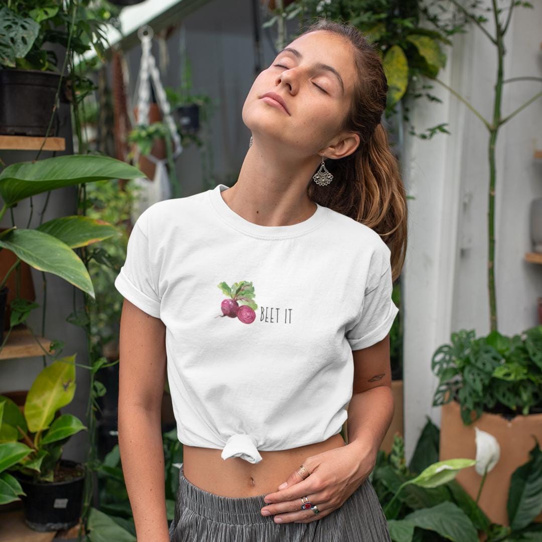 Beet It T-shirt With Dainty Lettering - Gardener Gift, Plant Lover Tee ...