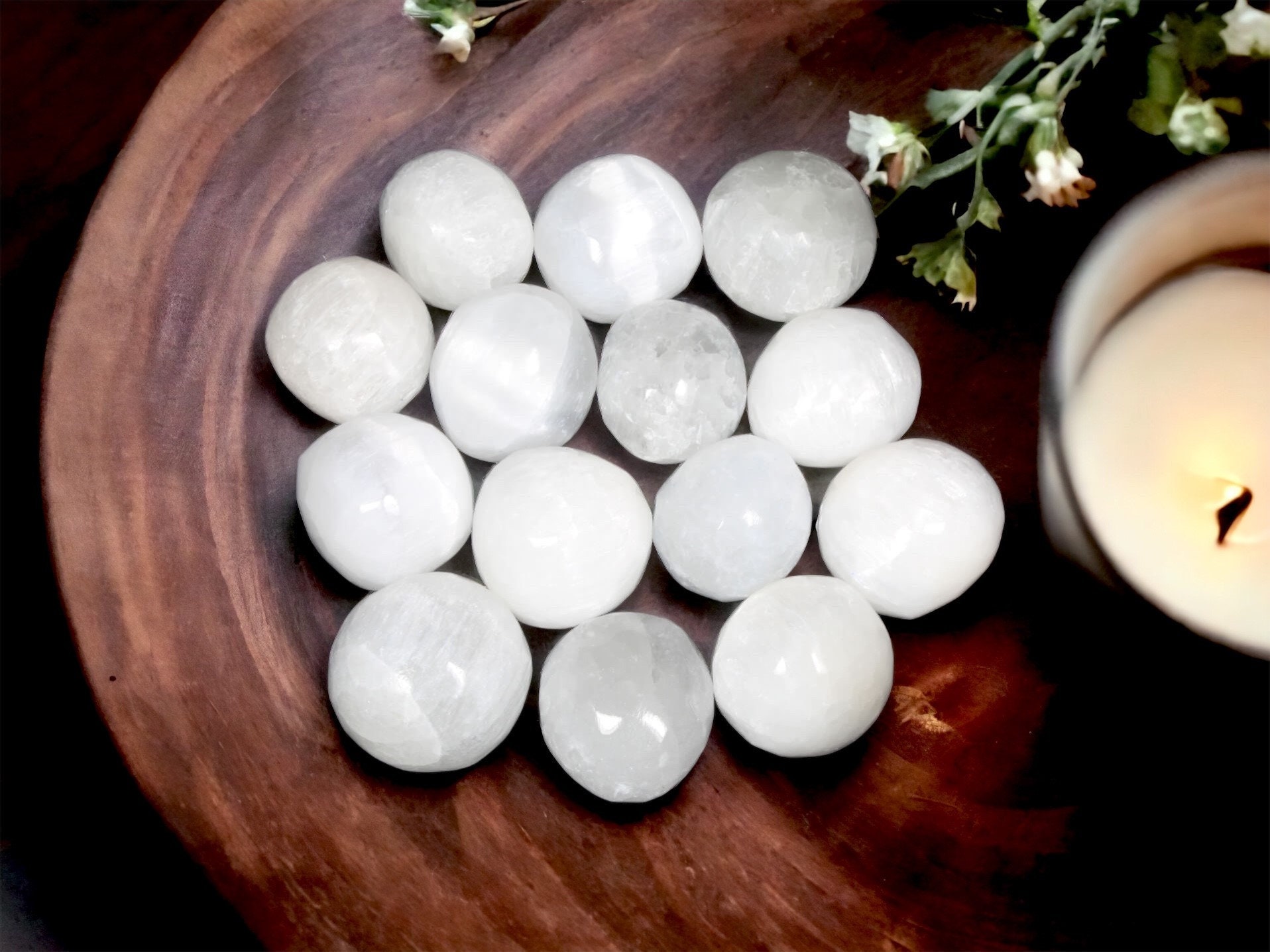 Tumbled Selenite Crystals: A Grade Quality Gem, Healing Energy - Etsy UK