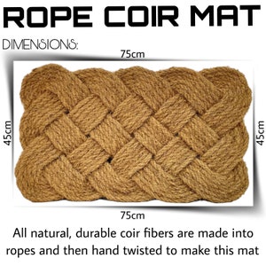 Handmade Rope Coir Door Mat Knotted Rope Handmade Door Mat 100% Coconut ...