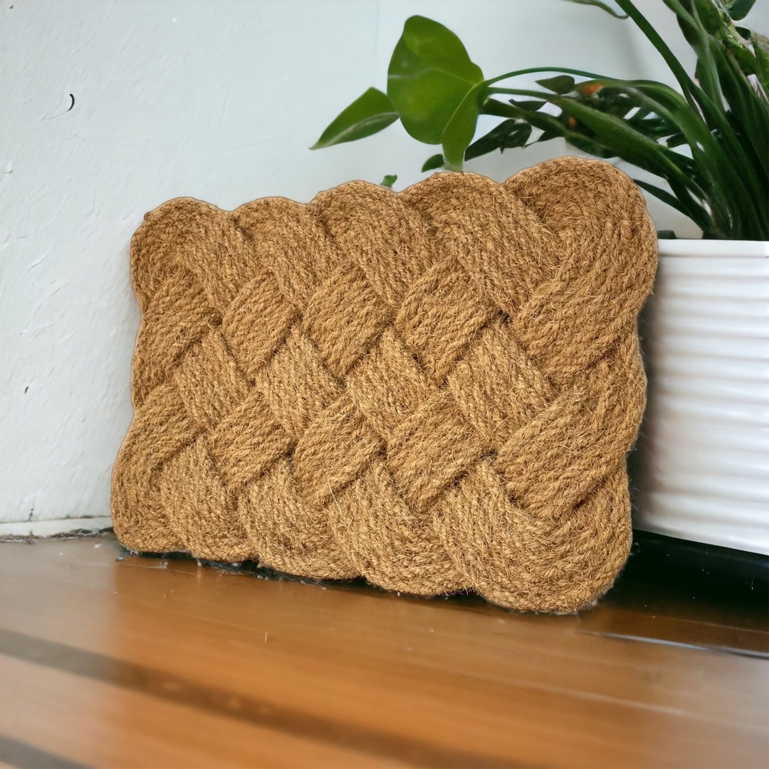 Handmade Rope Coir Door Mat Knotted Rope Handmade Door Mat 100% Coconut ...