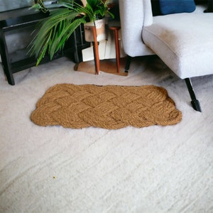 Handmade Rope Coir Door Mat Knotted Rope Handmade Door Mat 100% Coconut ...