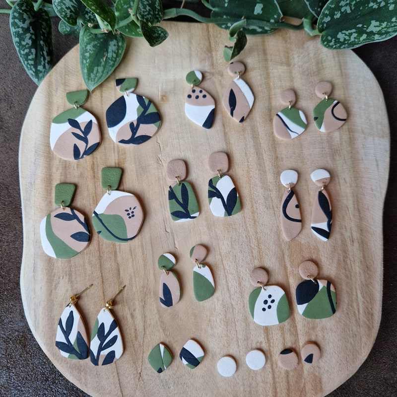 Fimo Clay Earrings - Etsy