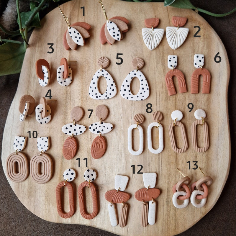 Fimo Clay Earrings - Etsy
