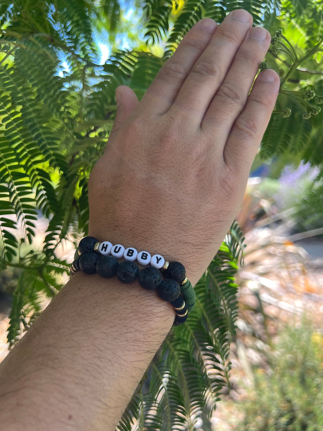 Black Volcanic Lava Rock Bracelet: 10 Mm Stones ('A' Grade Genuine Lava ...