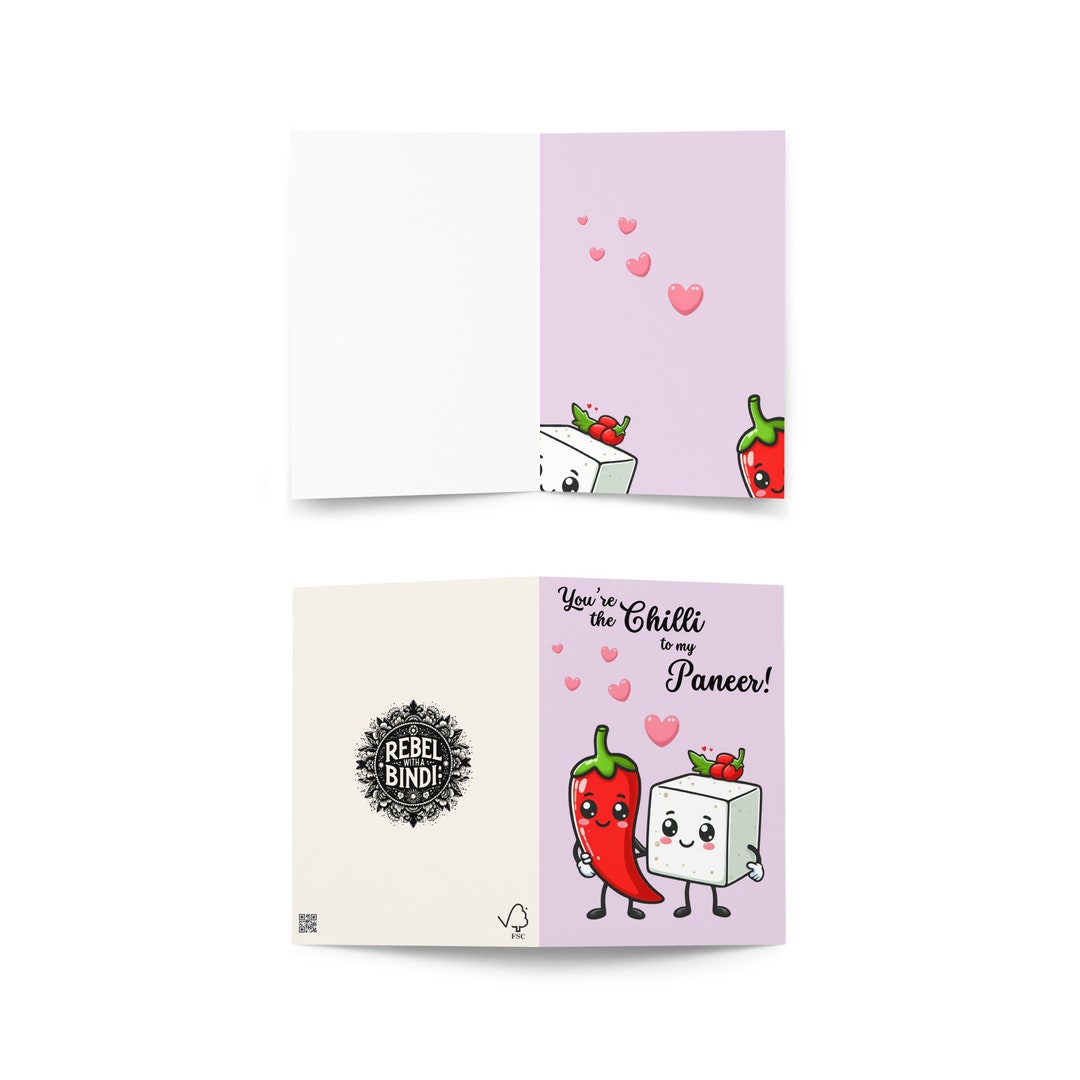 Chilli Paneer Greeting Card - Etsy