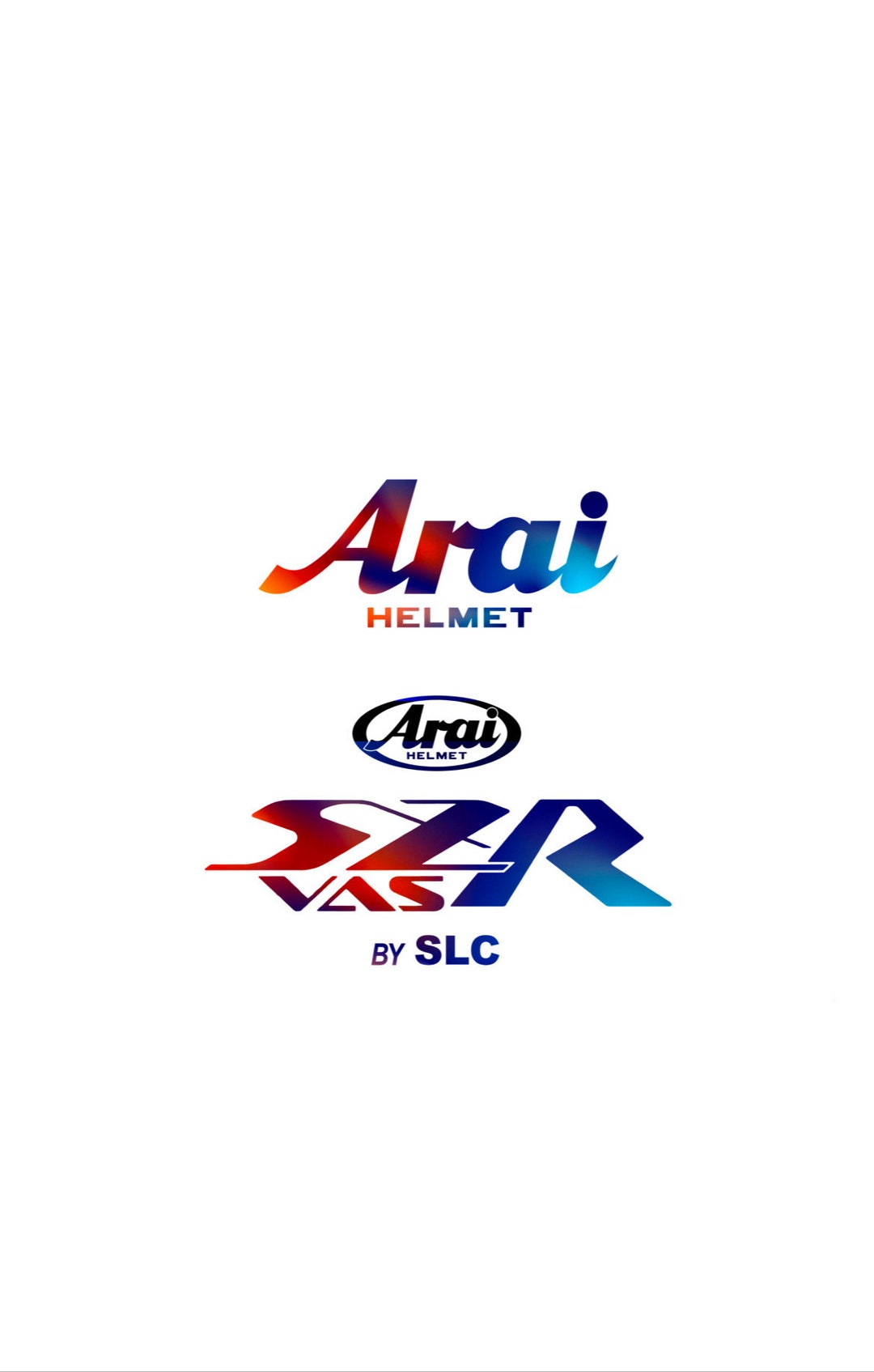 Arai Szr Vas Front Rear Stickers - Etsy