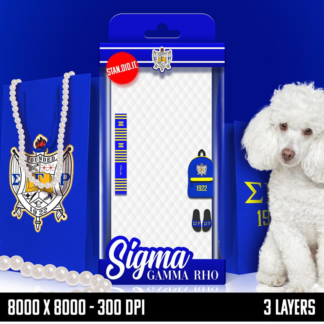 Digital Sigma Gamma Rho Barbie Version 2 Box (overlay) - Etsy