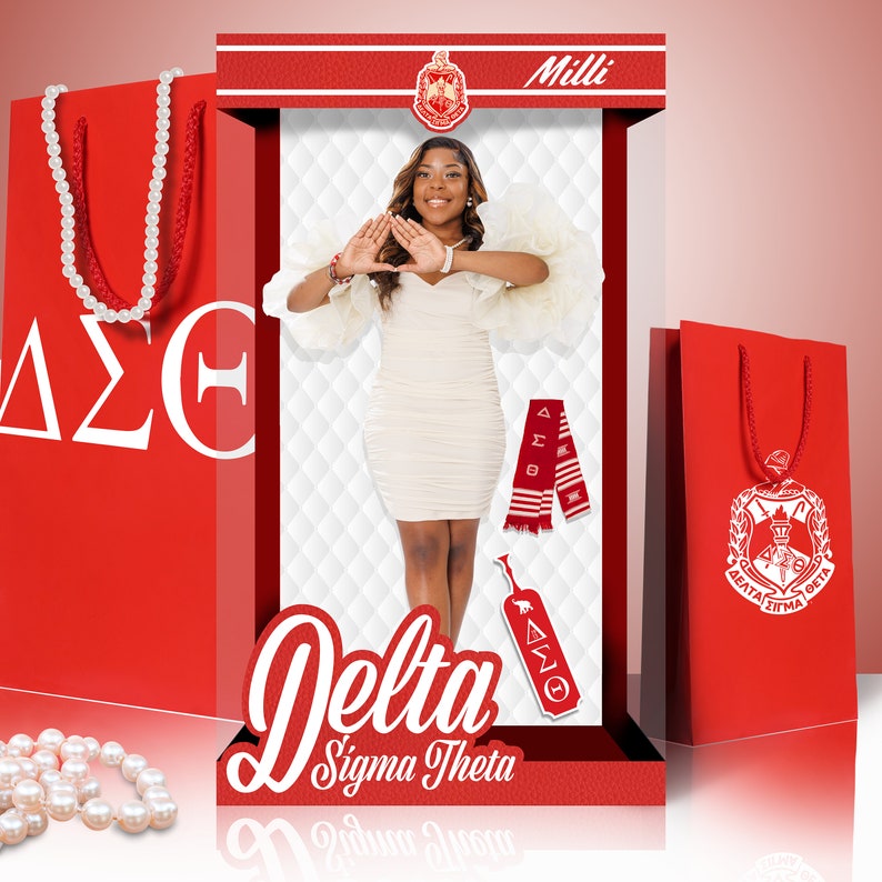 Digital Delta Sigma Theta Barbie Box FULLY EDITABLE - Etsy