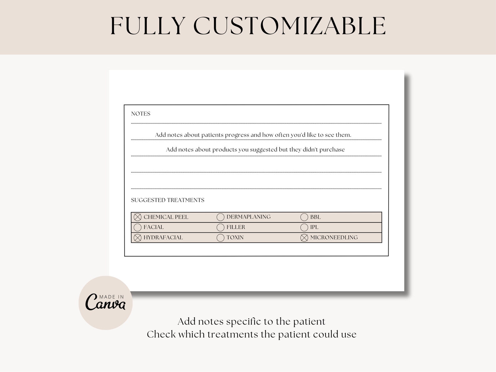Editable Esthetician Skincare Routine Rx Card Template - Etsy