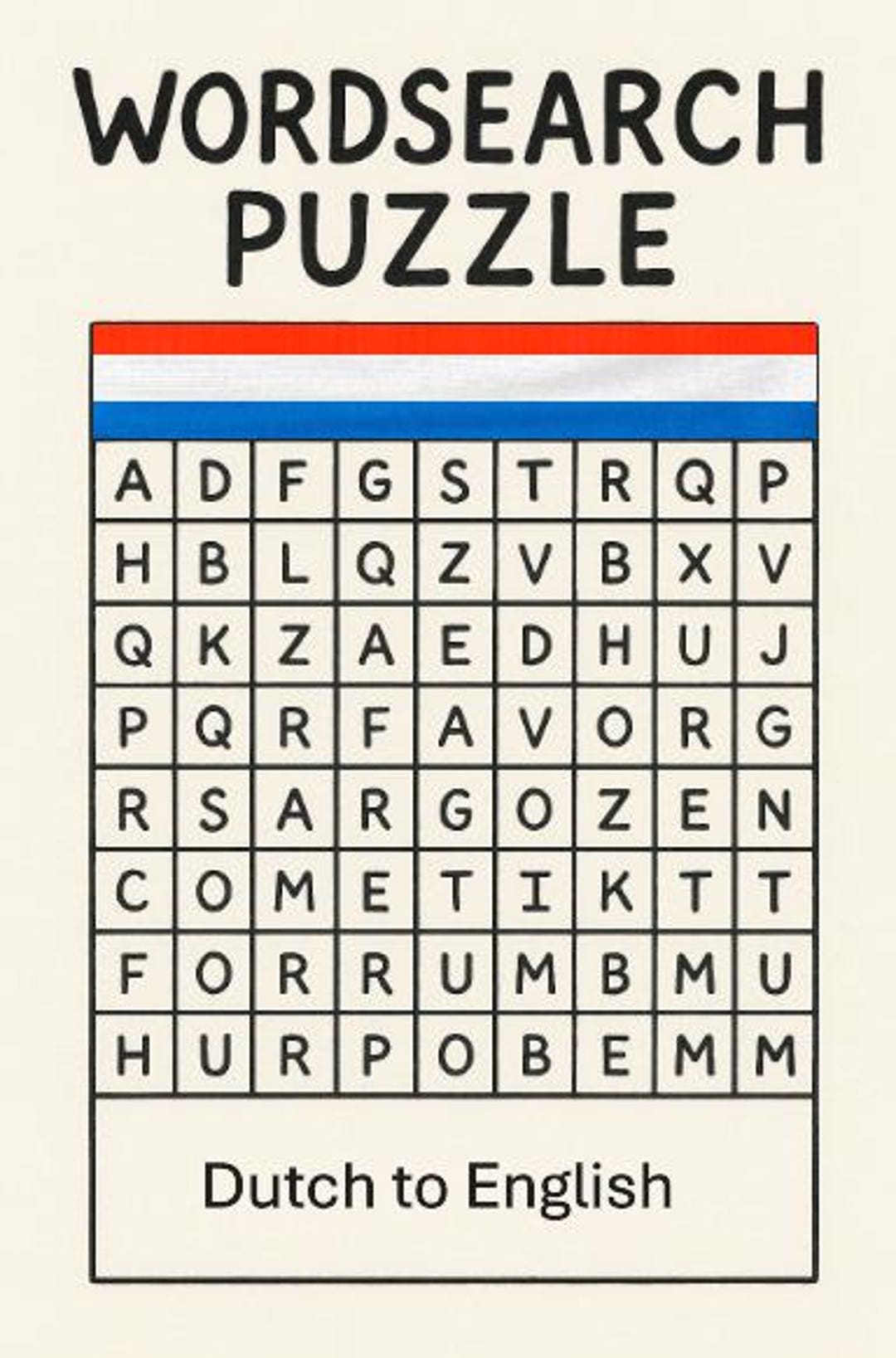 Dutch Word Search: Beginner Bundle - 20 Themed Word Search Puzzles to ...
