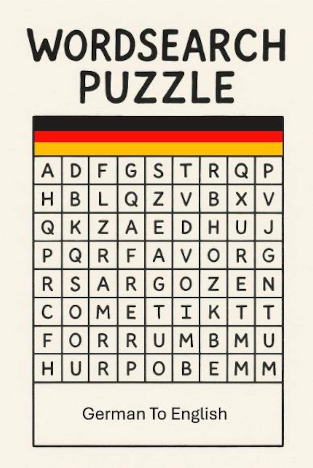 German Word Quest: Beginner Bundle - 20 Themed Word Search Puzzles to ...