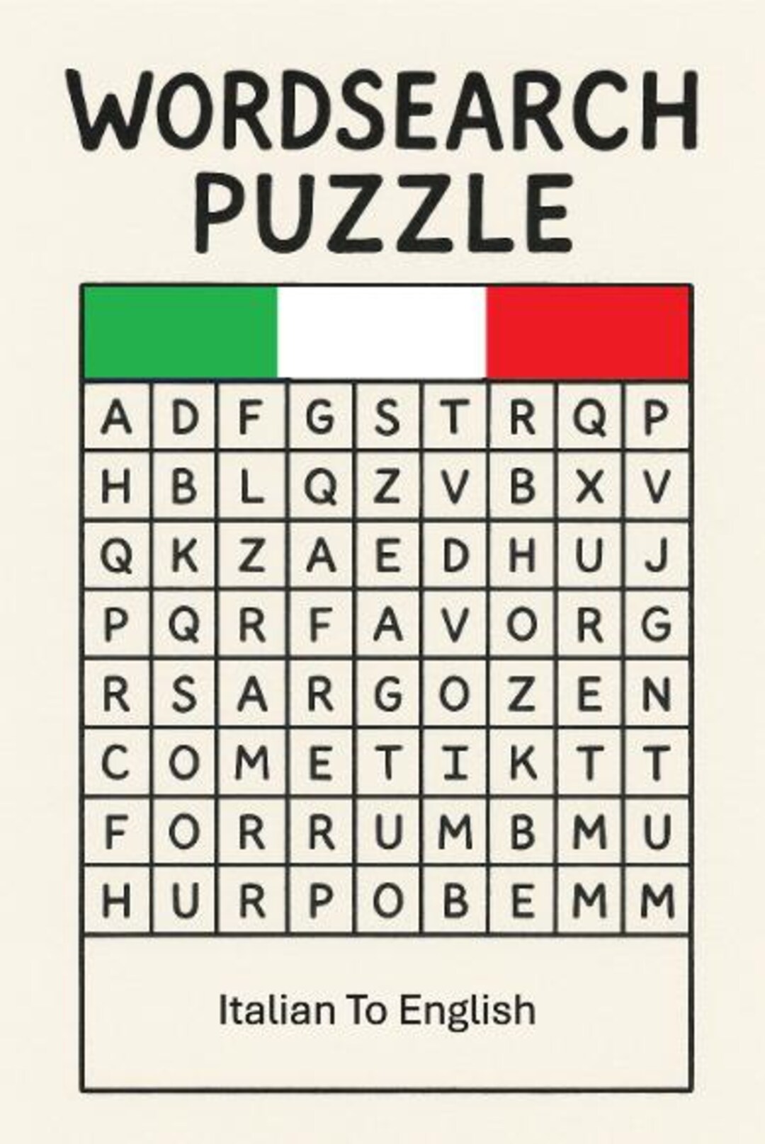 Italian Word Search: Beginner Bundle - 20 Themed Word Search Puzzles to ...