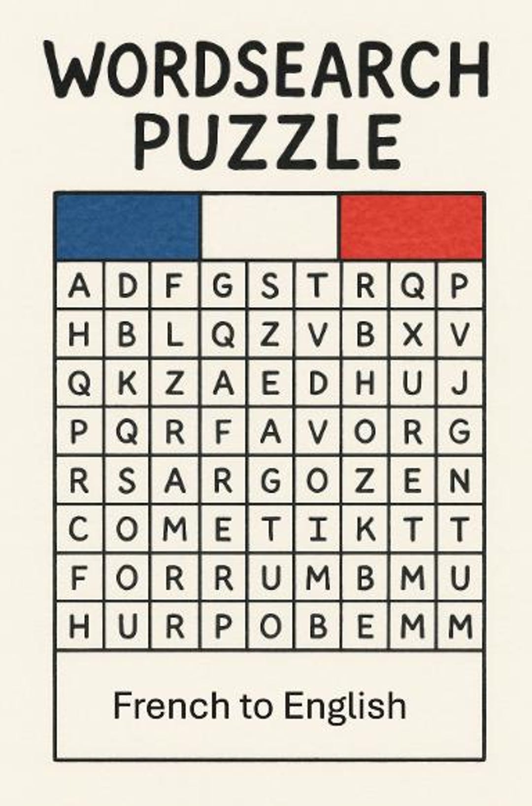 French Word Search: Beginner Bundle - 20 Themed Word Search Puzzles to ...